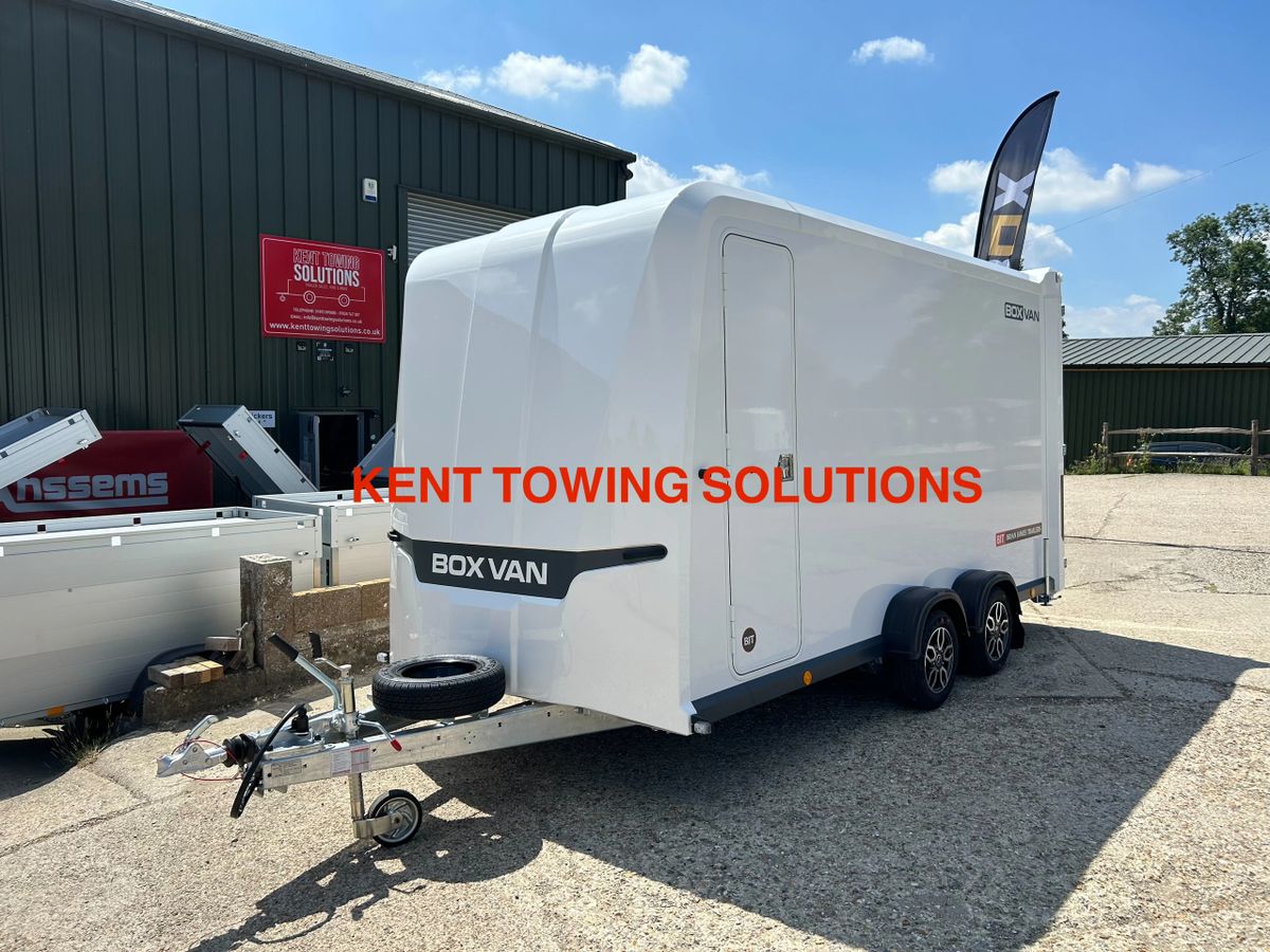 New Brian James 4m x 1.8m Box Van Trailer with Side Doors, Ramp ...