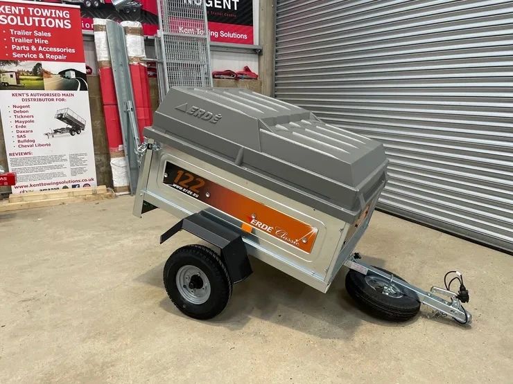 Lockable ABS Hard Top Weatherproof Cover for the Erde 122 Trailer