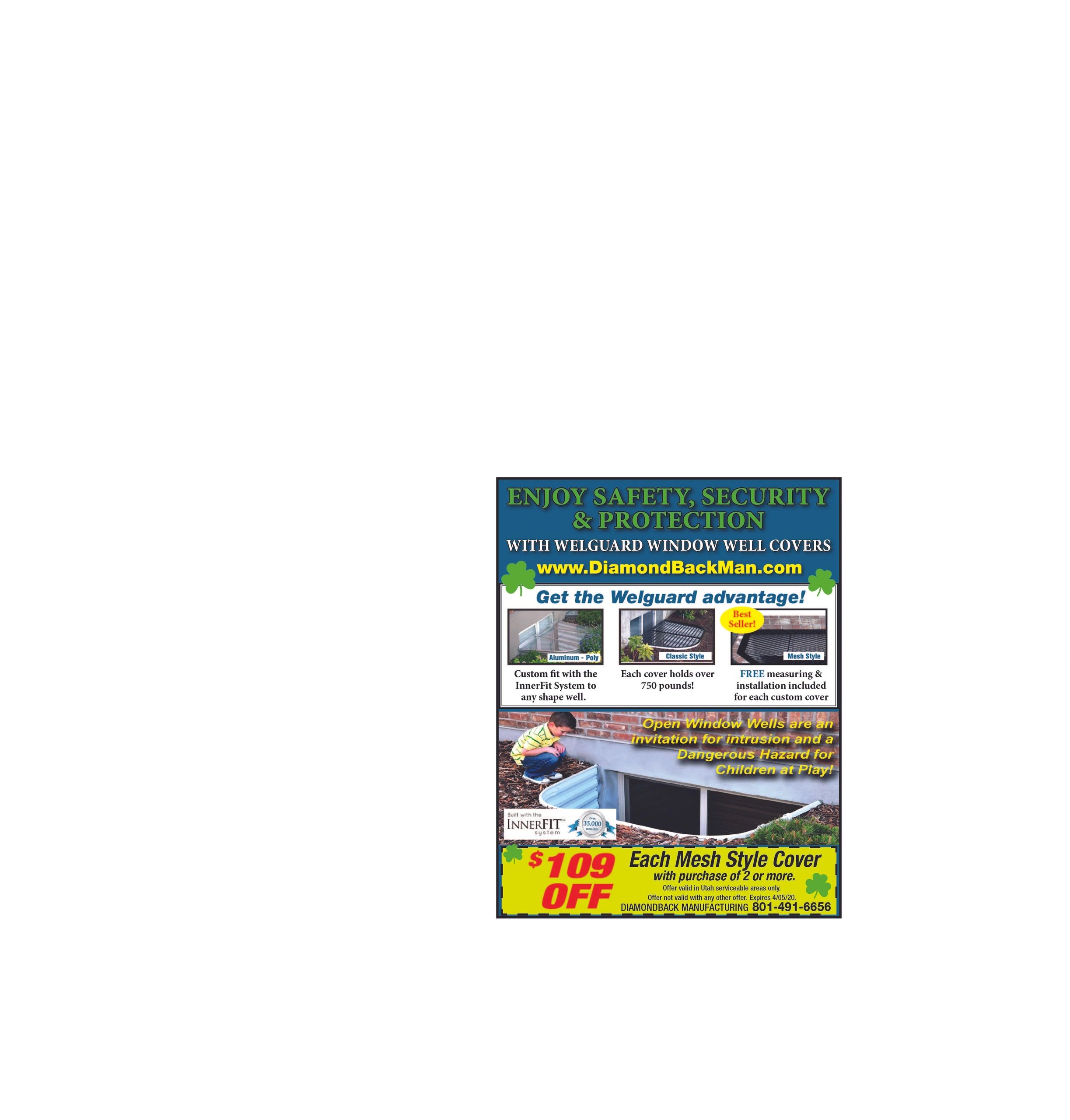 Diamondback Manufacturing - Window Well Covers, Trailers