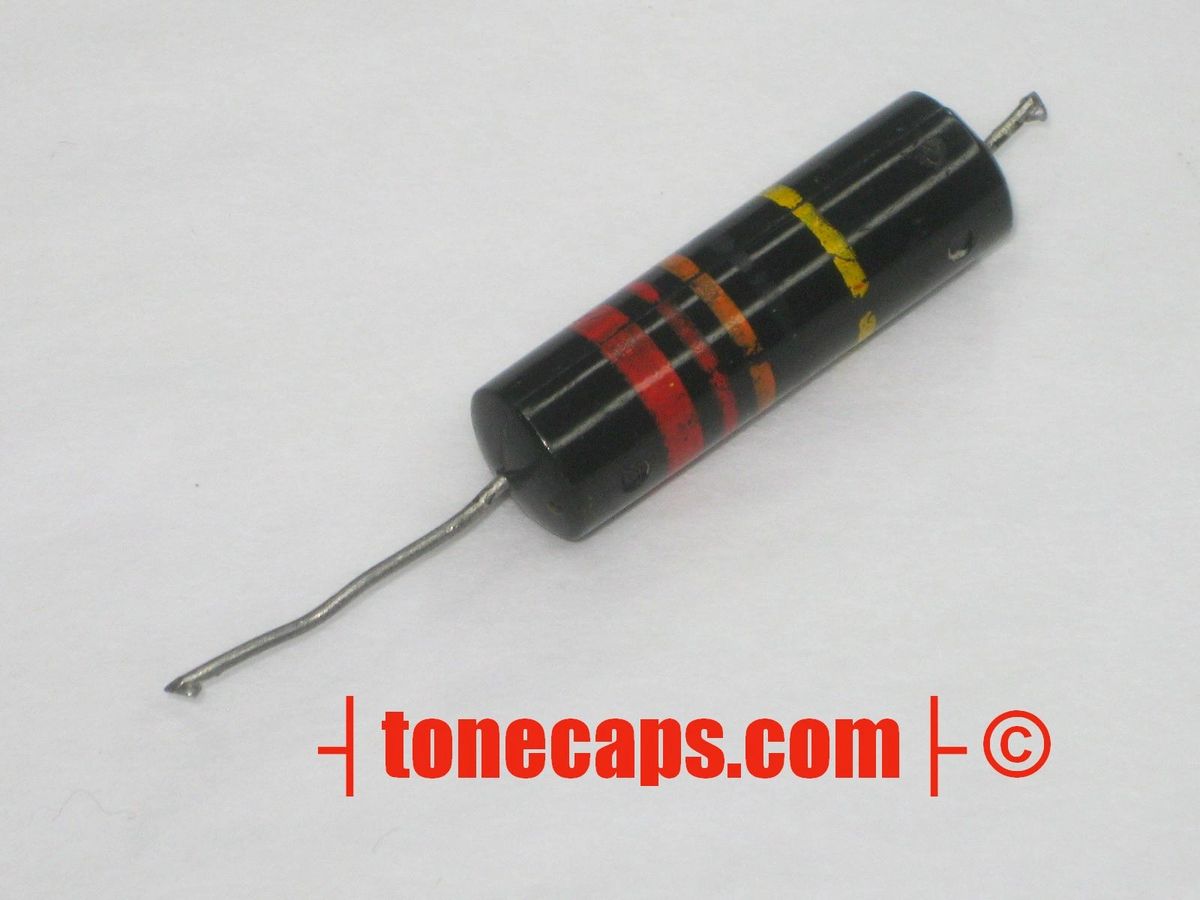 Sprague .022 uF 400V Mylar Bumble Bee Guitar Tone Capacitor