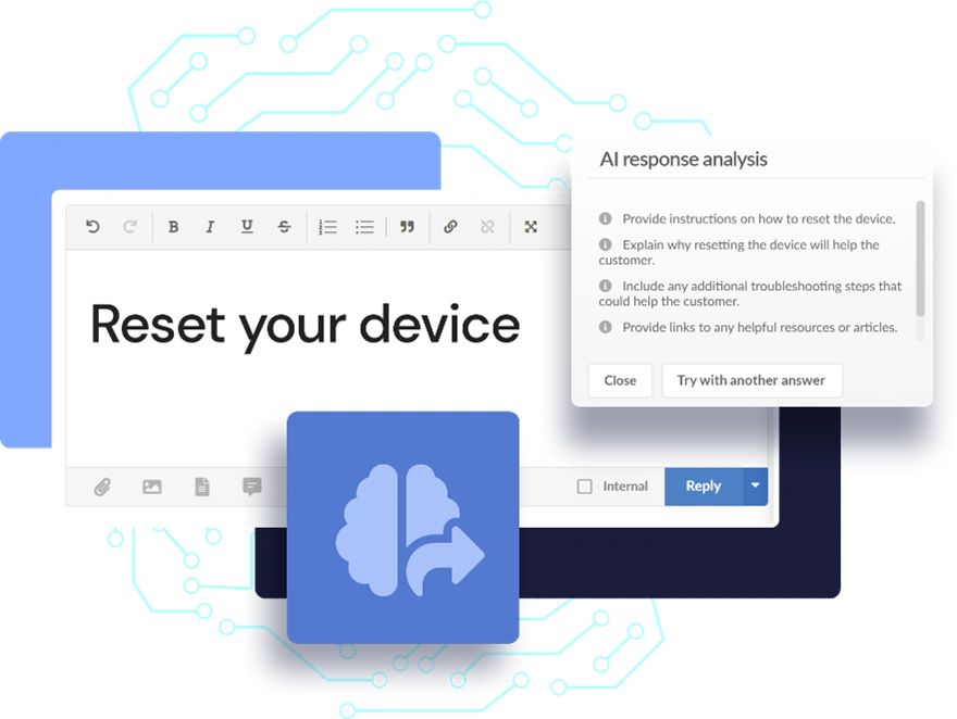 AI-powered smart responses in Service Desk