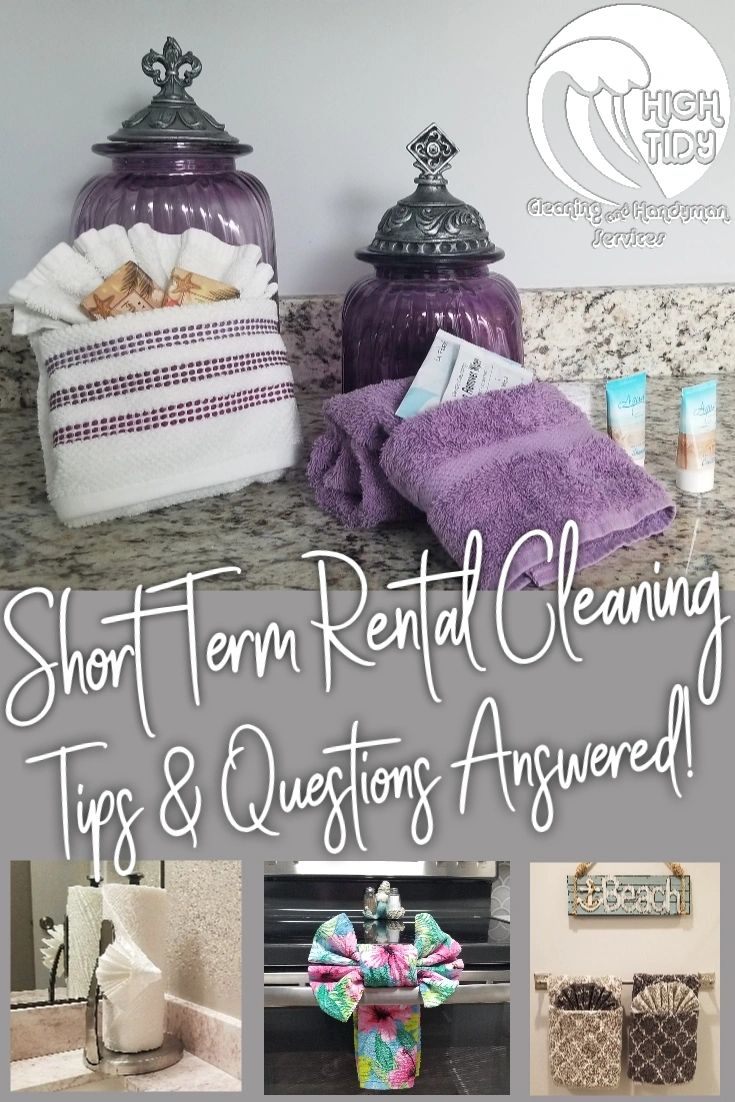 Short Term Rental Cleaning Tips & Questions Answered!