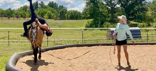 EQUESTRIAN TRICK RIDING