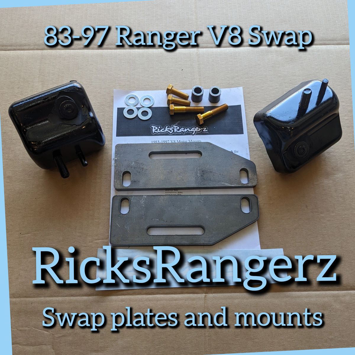 1983-1997 Ford Ranger V8 (302) Mounts 2wd OR 4x4 (Include the required ...