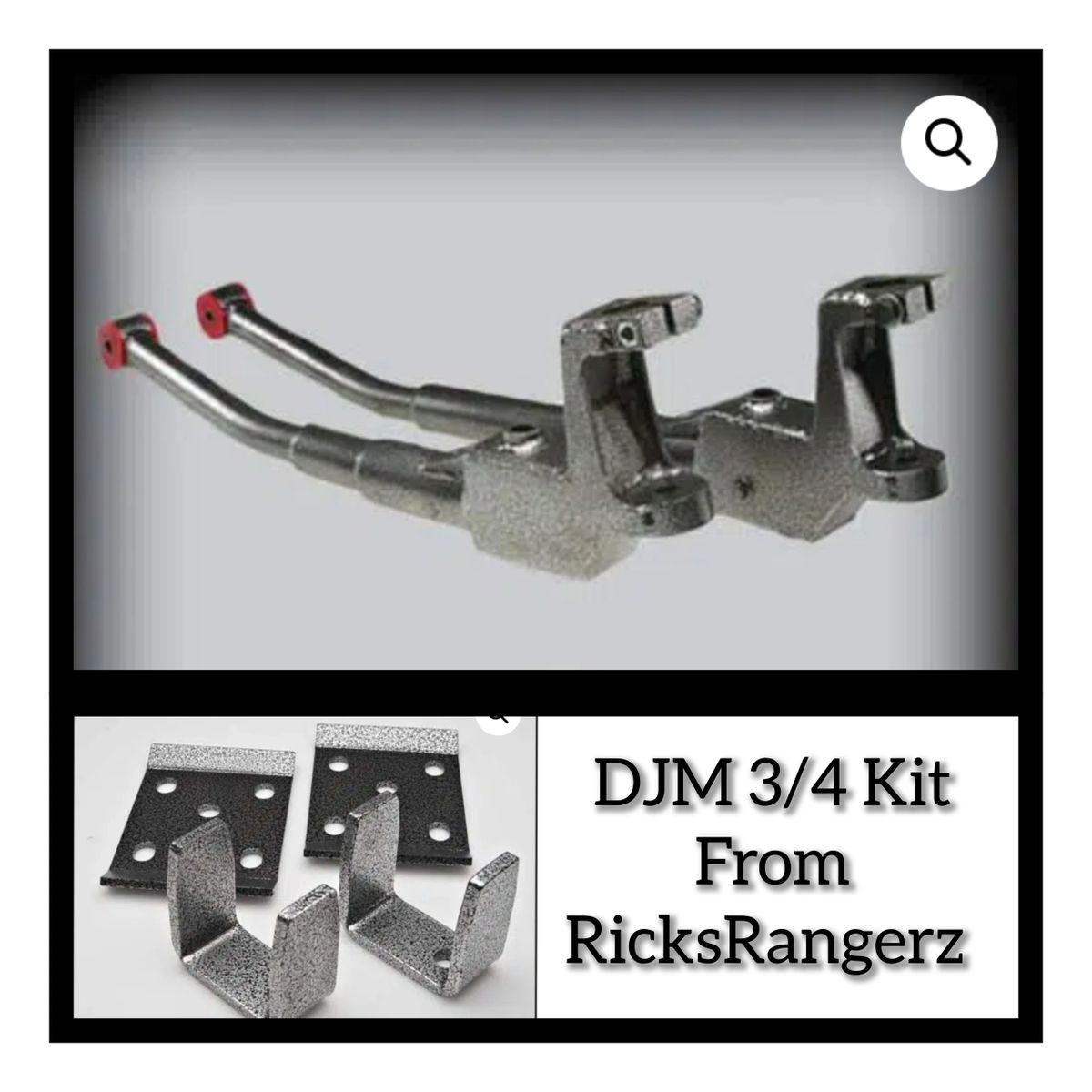 1989-1997 DJM Ford Ranger Complete 3/4 Lowering Kit. 3" Front 4" Rear