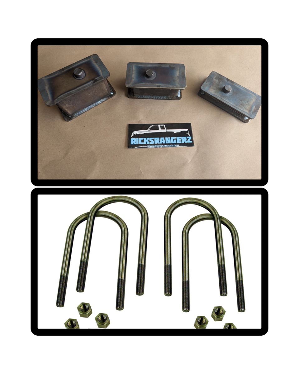 Rear Drop Blocks Steel 1" 2" 3". These Work With a Flip Kit