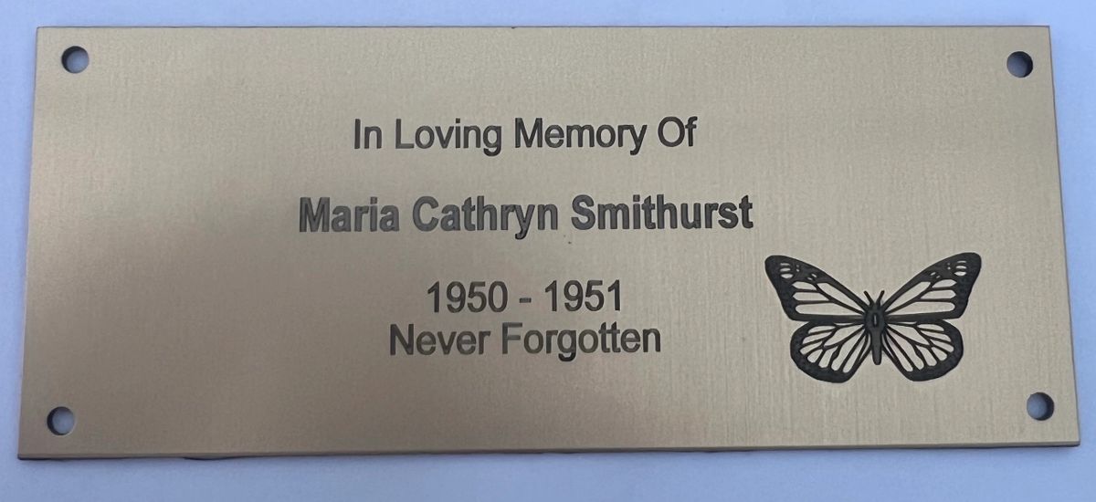 Brushed Brass Effect Laminate Plaques