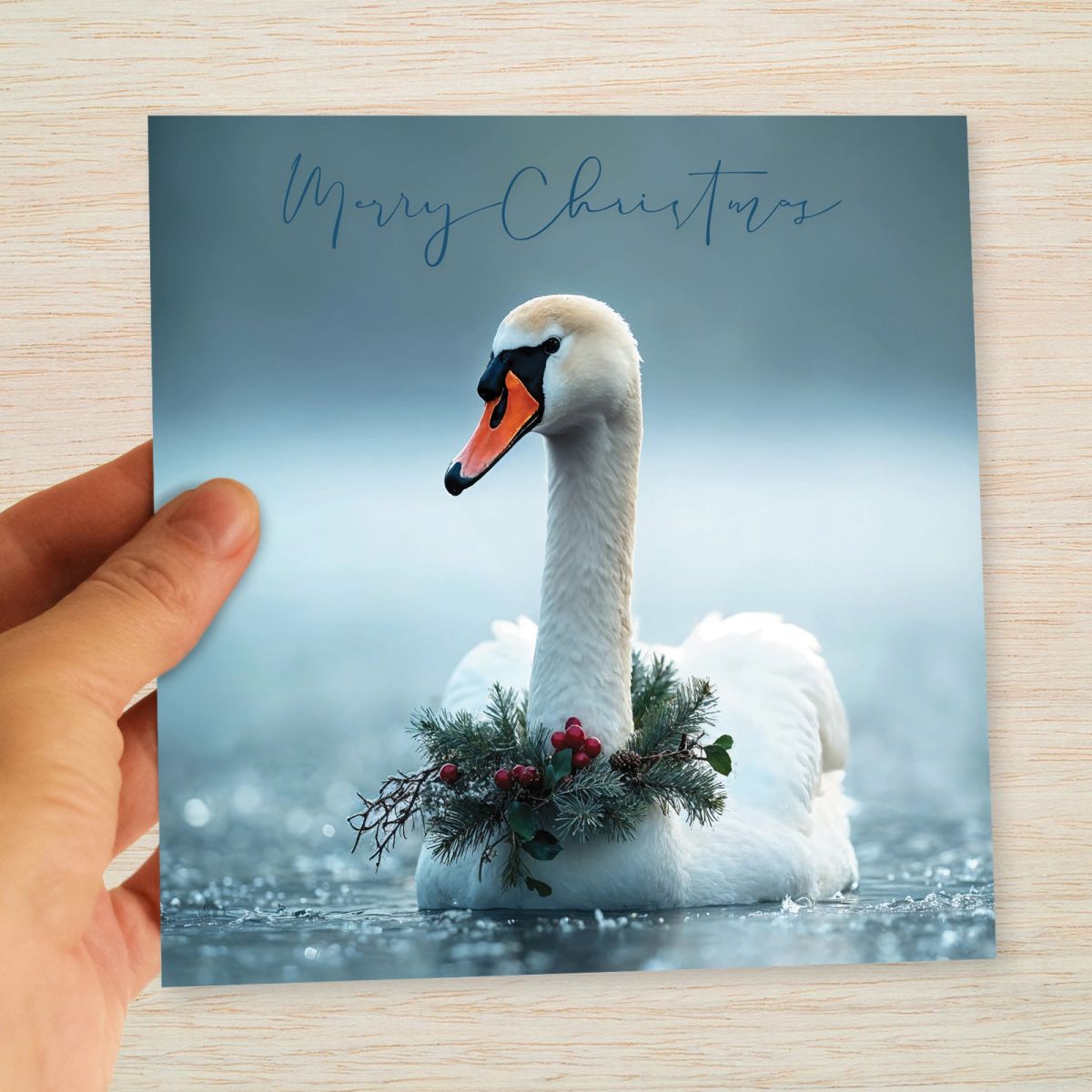 Swan Christmas Cards & Packs - Nature Christmas Cards Water Bird ...