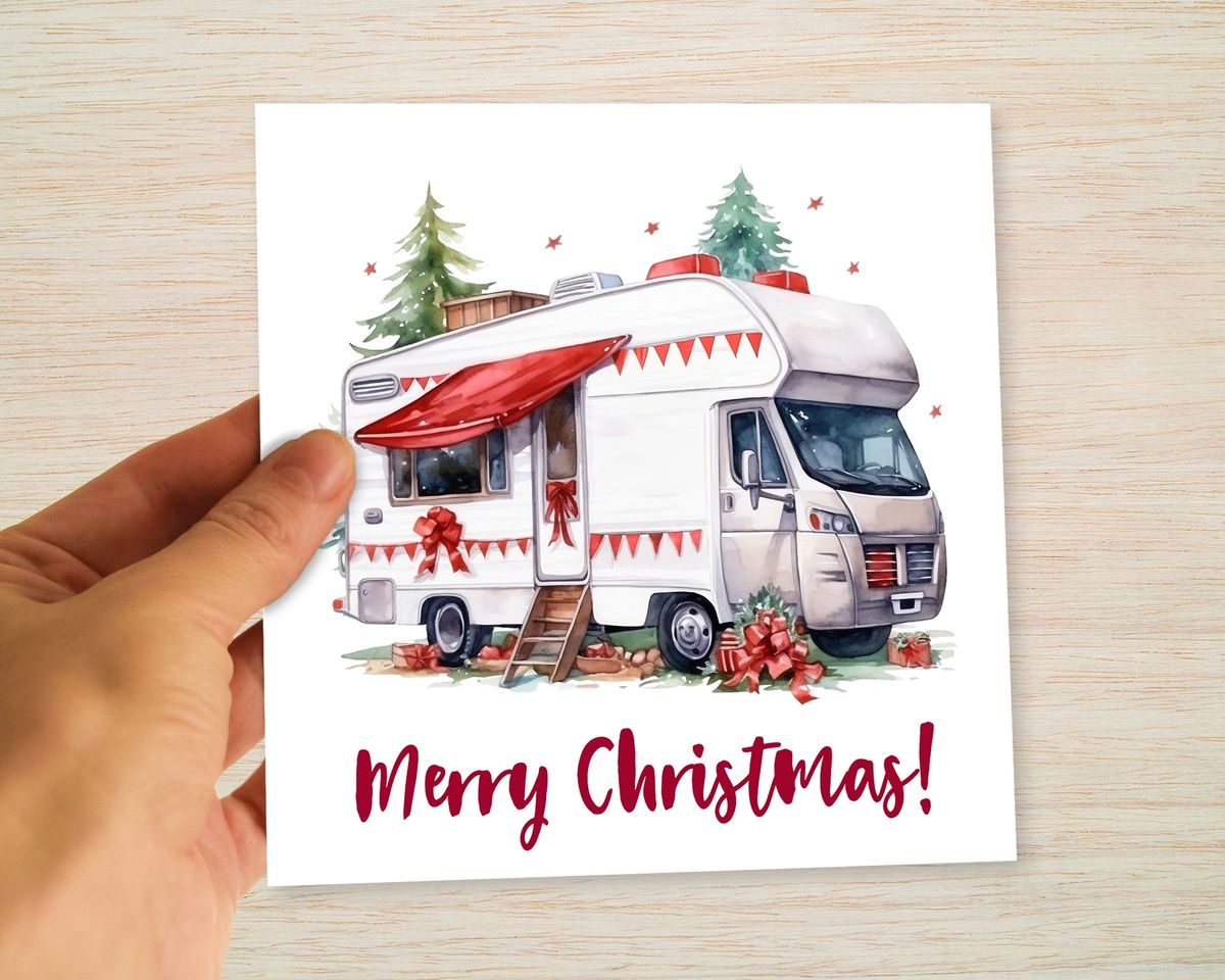 Motorhome Christmas Cards and Packs Campervan Xmas Cards Camper van