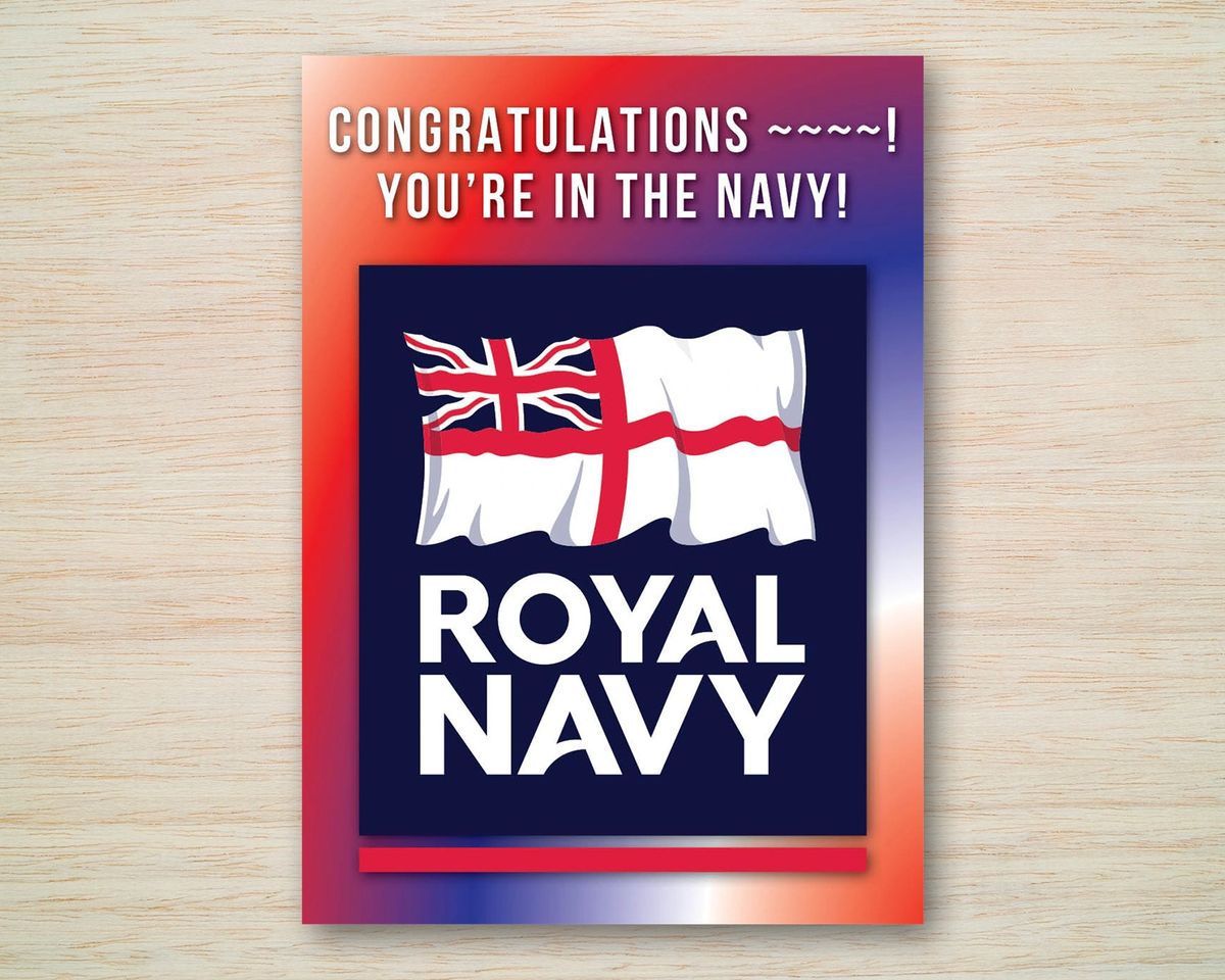 Personalised Forces Passing Out Cards