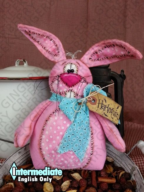 E-Pattern - Harlequin the Hare Pattern #104 - Instant Download Pattern