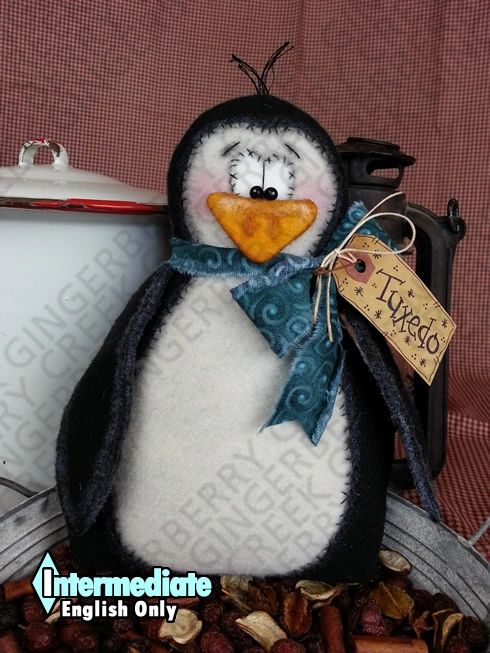 E-Pattern - Tuxedo the Penguin Pattern #105 - Instant Download Pattern