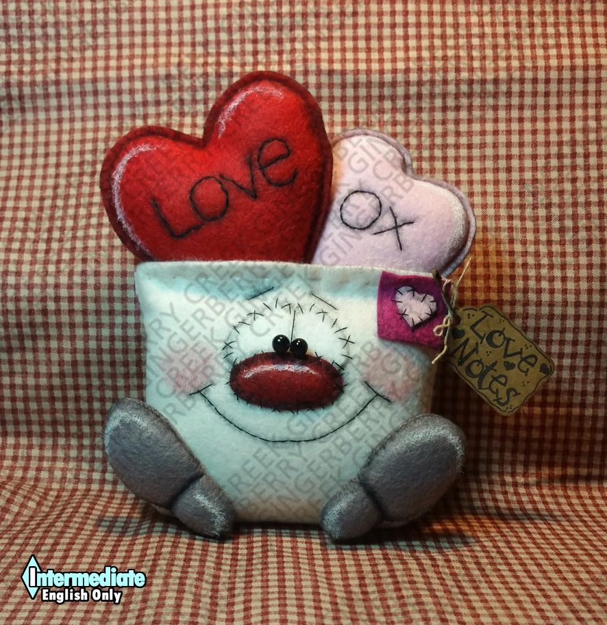 E-Pattern - Sending Love Notes Pattern #252 - Instant Download Pattern