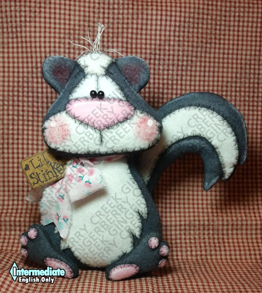 E-Pattern - I'm So Stinkin' Cute Skunk Pattern #304 - Instant Download ...