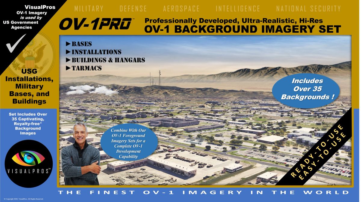 OV-1 BACKGROUND IMAGE SET - USG Installations, Military Bases & Buildings