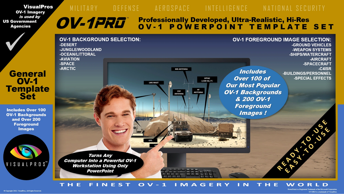 OV-1PRO TEMPLATE - General Backgrounds and Foreground Elements