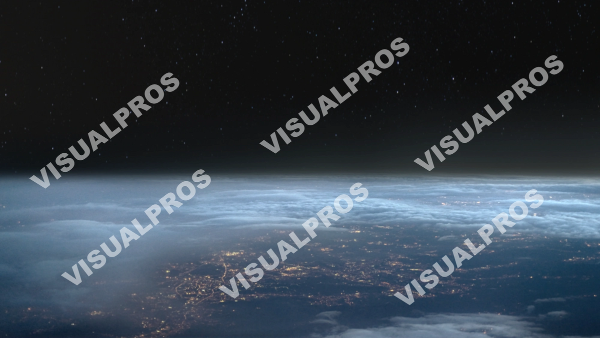 OV-1 BACKGROUND - SPACE, LEO NIGHT LOOKING DOWN AND ACROSS METROPOLITAN ...