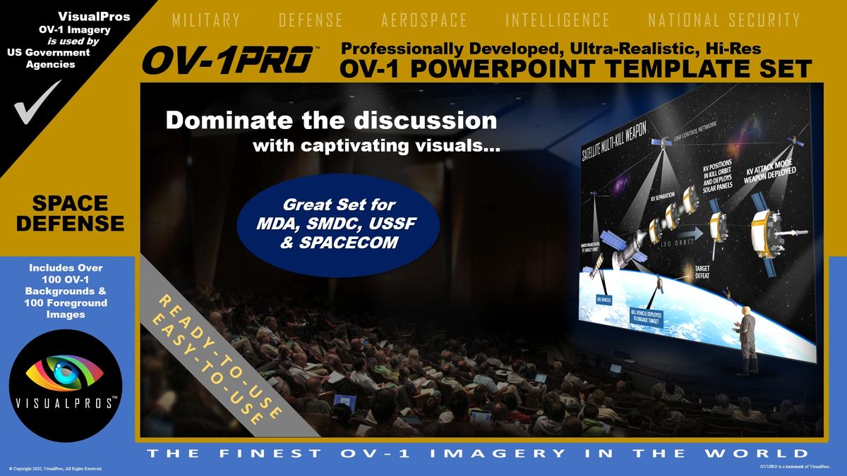 OV-1PRO TEMPLATE SET - SPACE DEFENSE, INCLUDES OVER 100 BACKGROUNDS AND ...