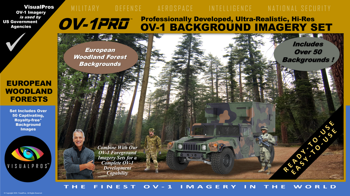 OV-1 BACKGROUND IMAGES - EUROPEAN WOODLAND FOREST SET, INCLUDES OVER 50 ...