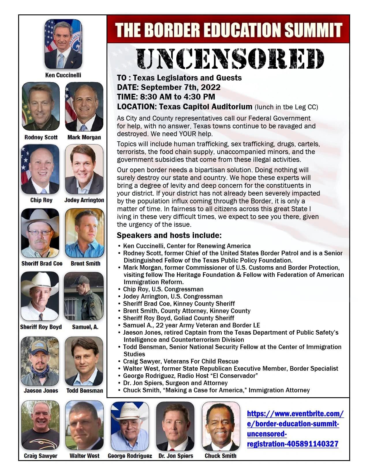 Texas State Capitol Border Education Summit