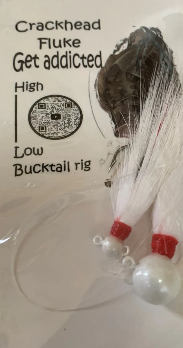 Crackhead Fluke High-Low Bucktail rig