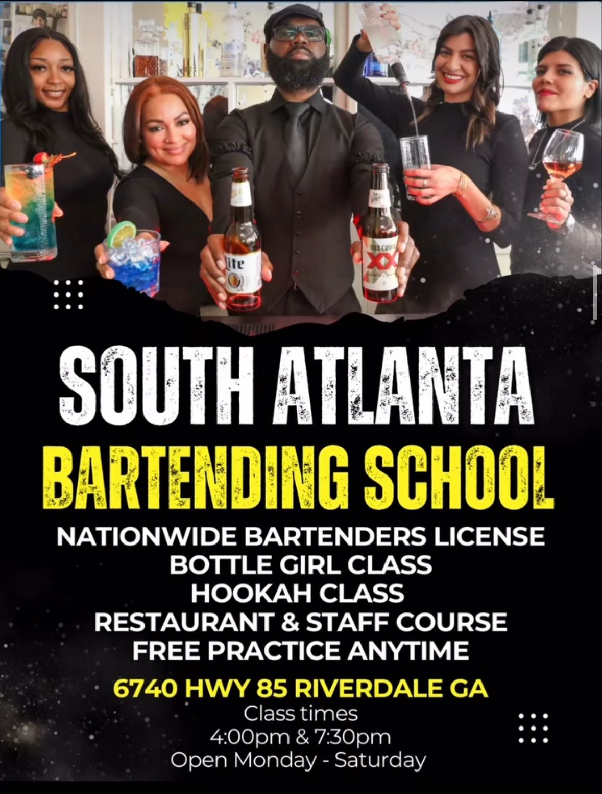 Bartending School - BARage Classes
