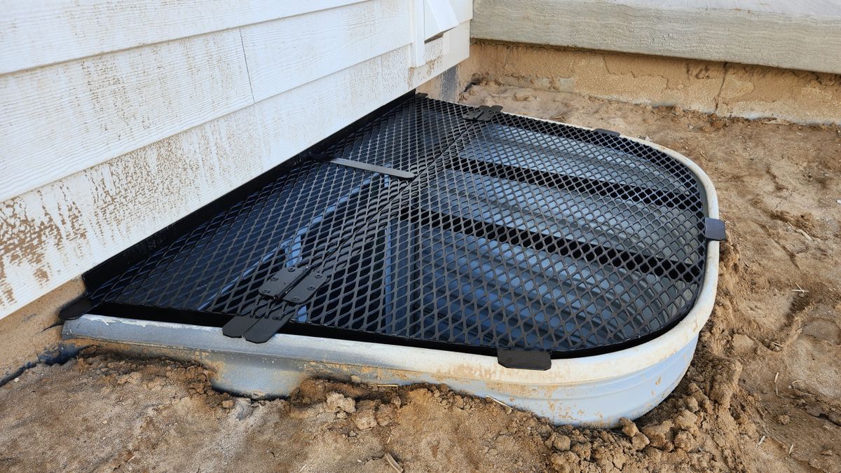 Custom Steel Window Well Grates-Locks