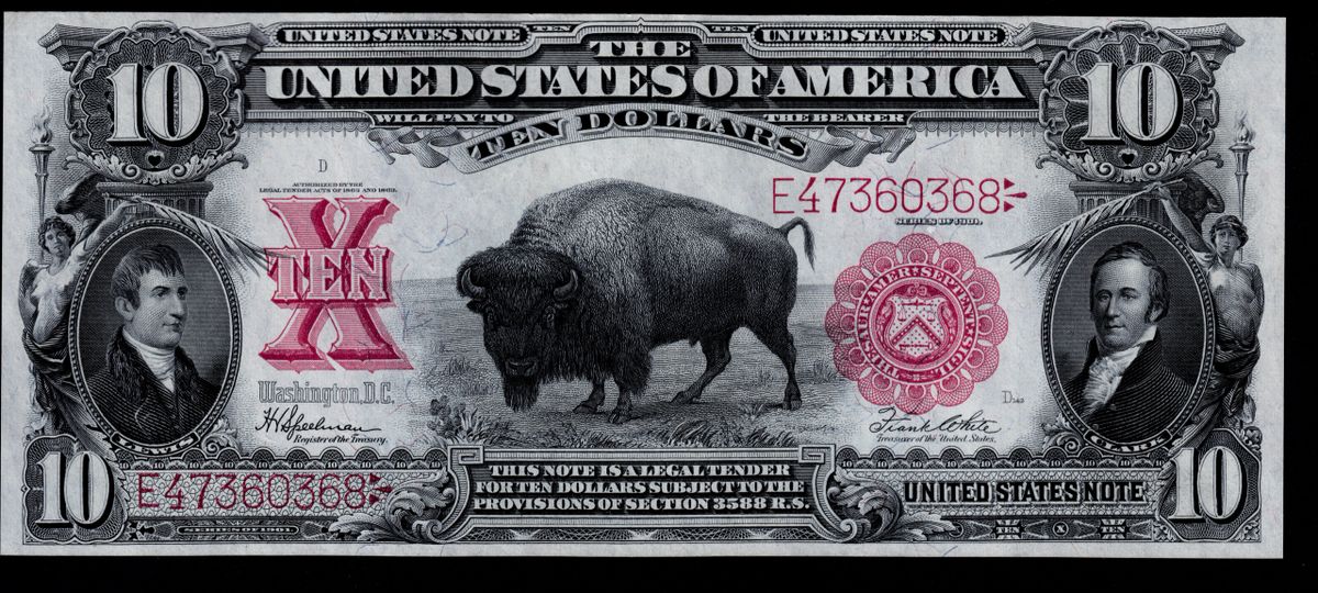 U.S. LARGE SIZE LEGAL TENDER OR UNITED STATES NOTES