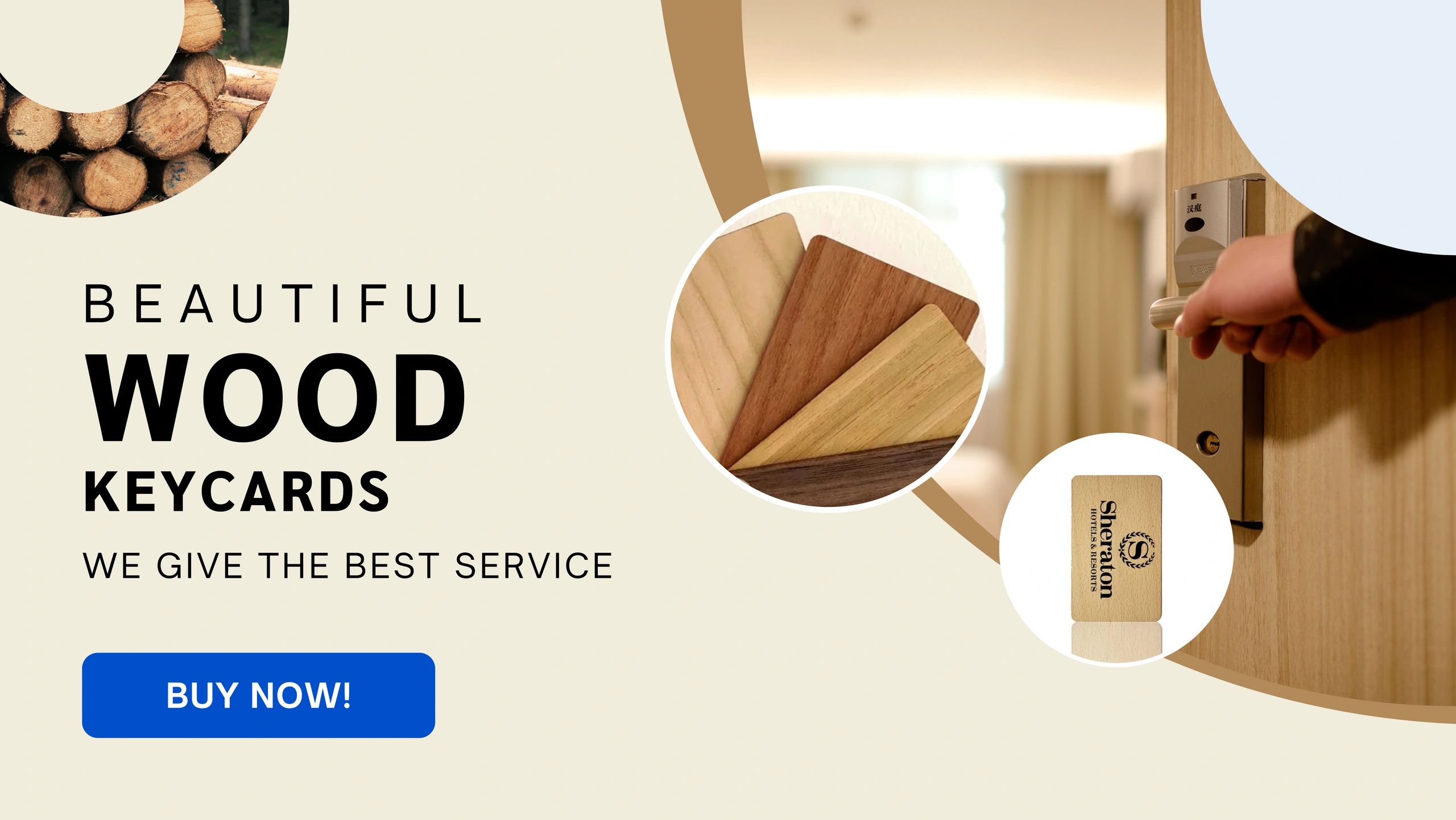 Unlock Luxury with Wooden Keycards