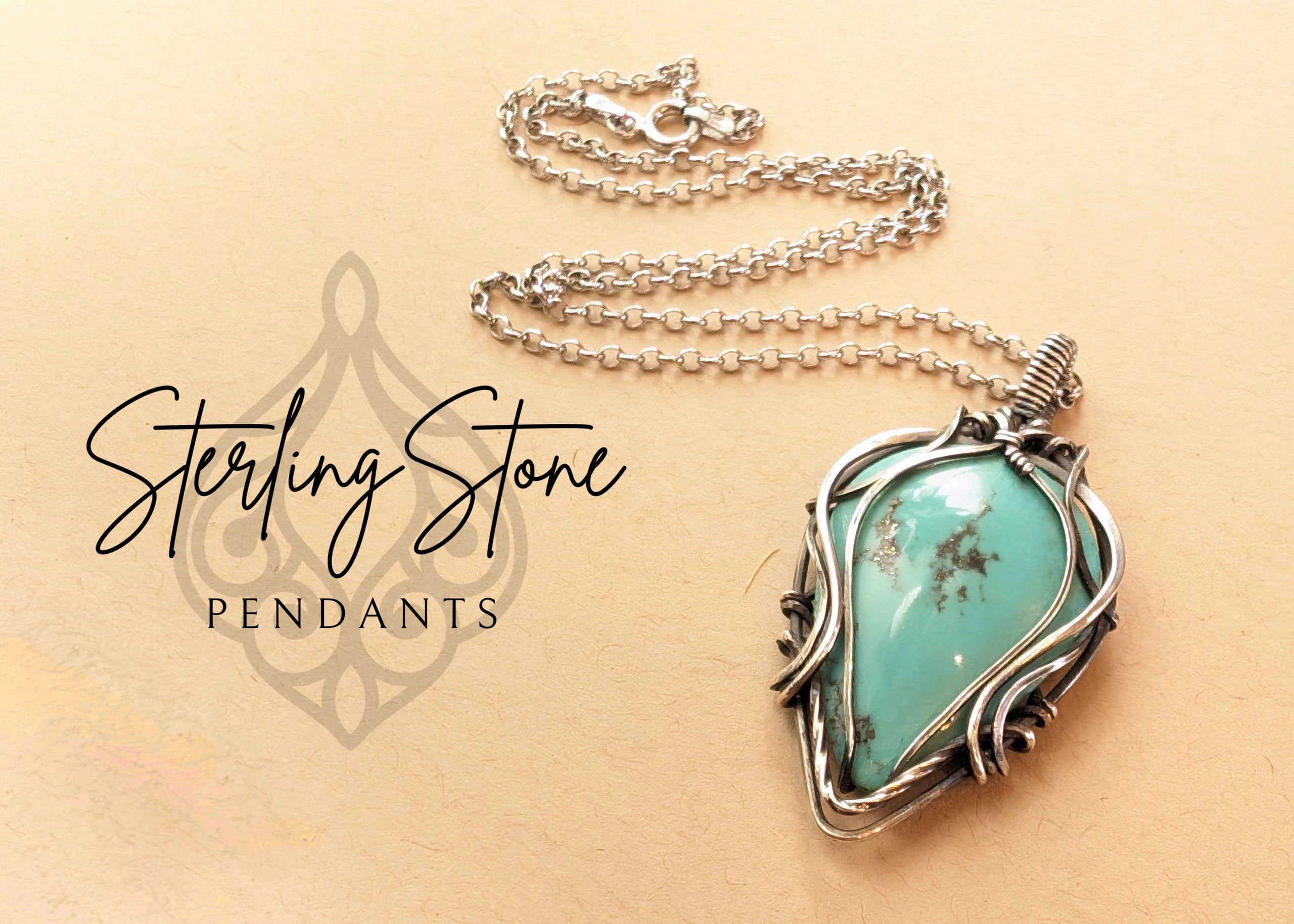 Sterling Stone Pendants - Home