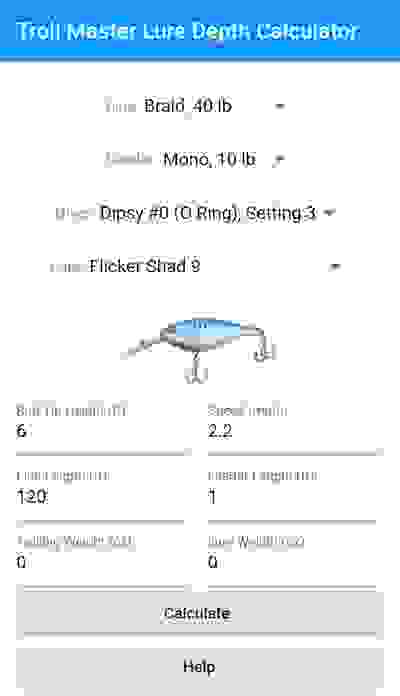 Troll Master Depth Calculator - Home