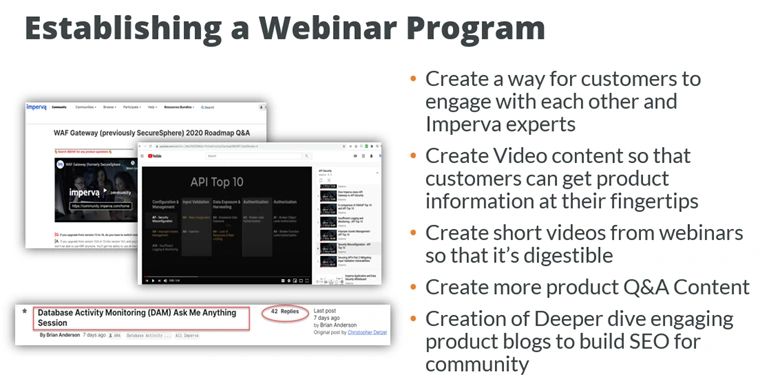 Creating Engagement and Content Through a Webinar Program