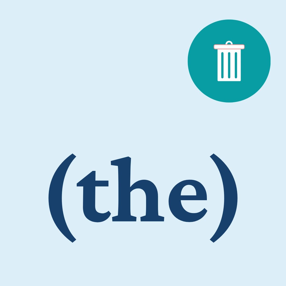 Do you use "the" too much?