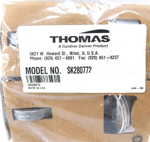 Thomas SK280772 Thomas Compressor/Vacuum Pump Service/Rebuild Kit for ...