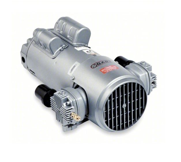 Gast Twin Piston 1 HP Oilless Air Compressor. Replaces Thomas HP-1000 ...