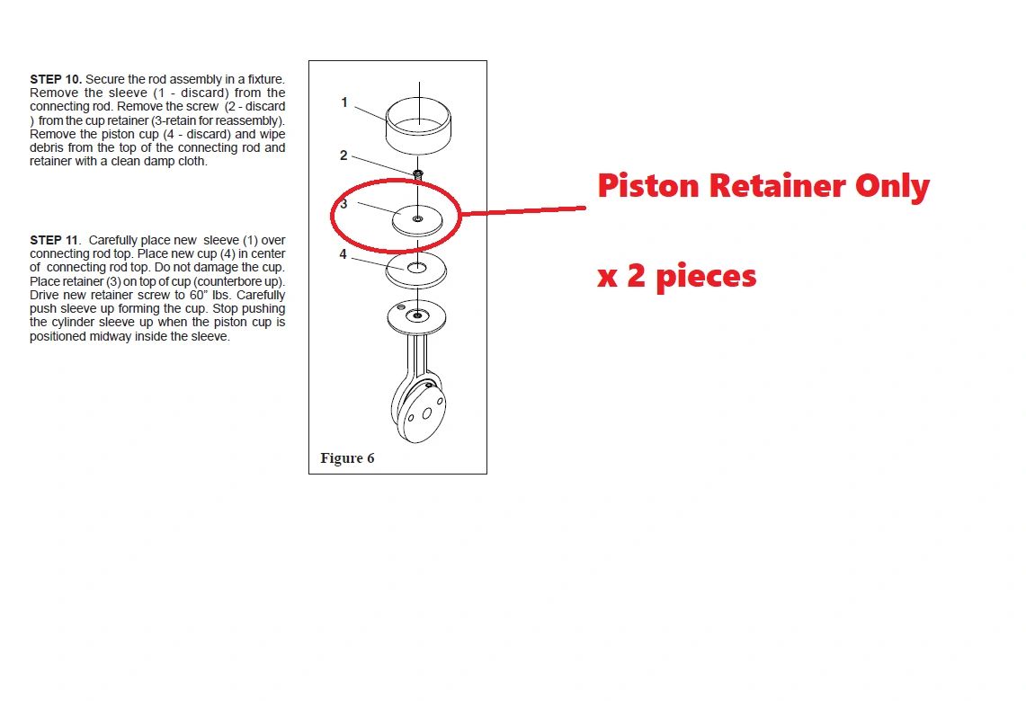 Thomas Vacuum Pump Compressor Piston Cup Retainer Part. Cup Seal ...
