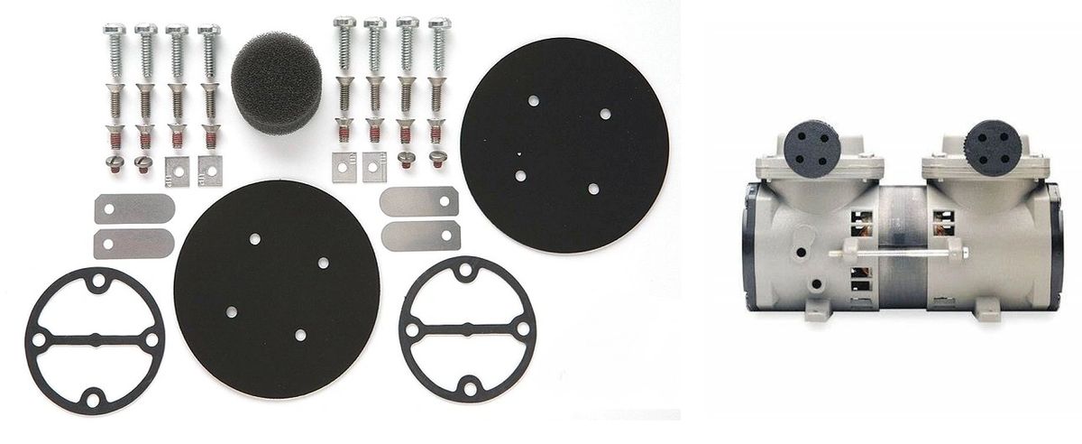 Thomas Compressor & Vacuum Pump Diaphragm Service / Rebuild kit For ...