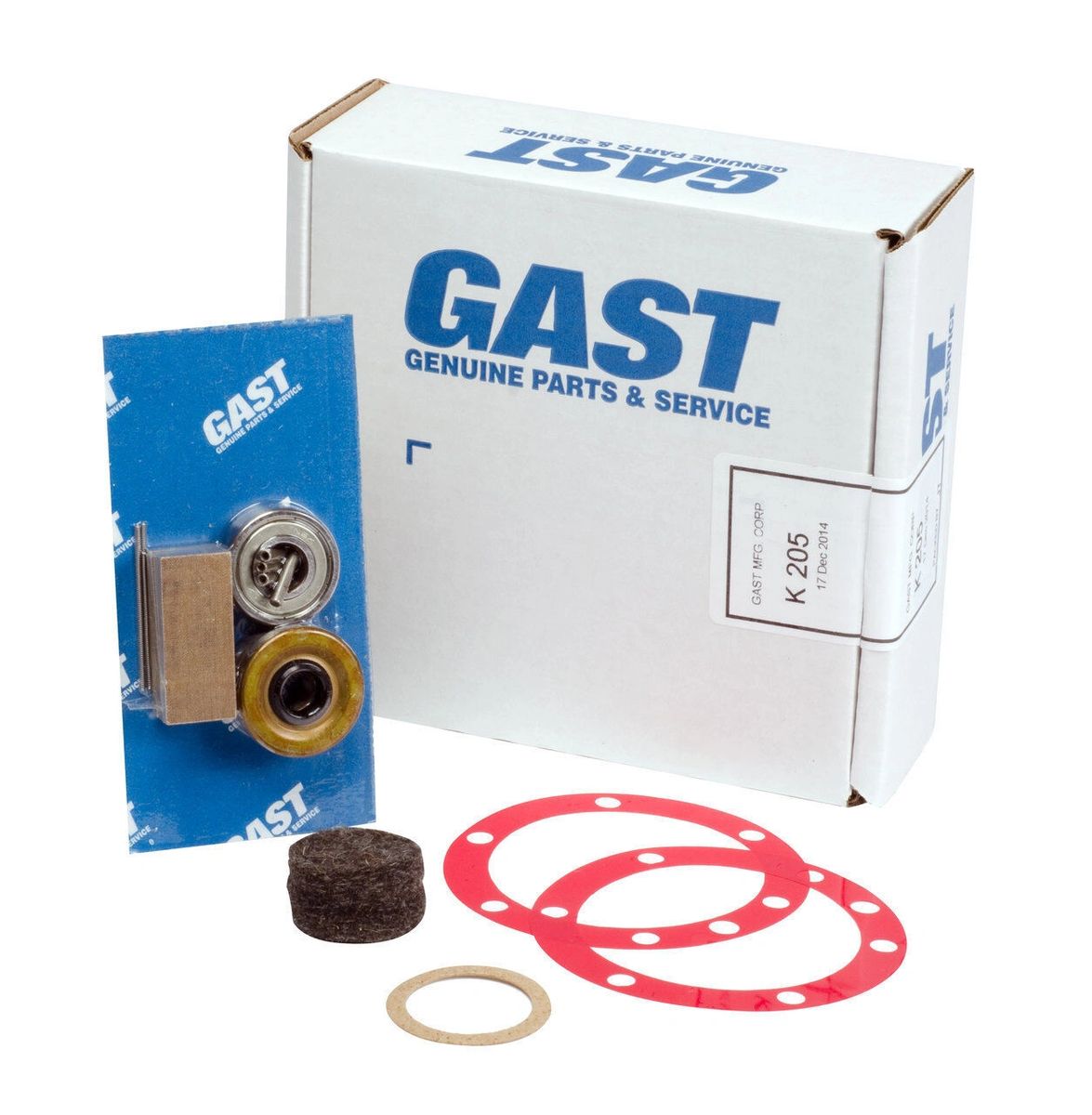 GAST K205 4AM Air Motor Service Kit / Rebuild Kit / service every 2 years