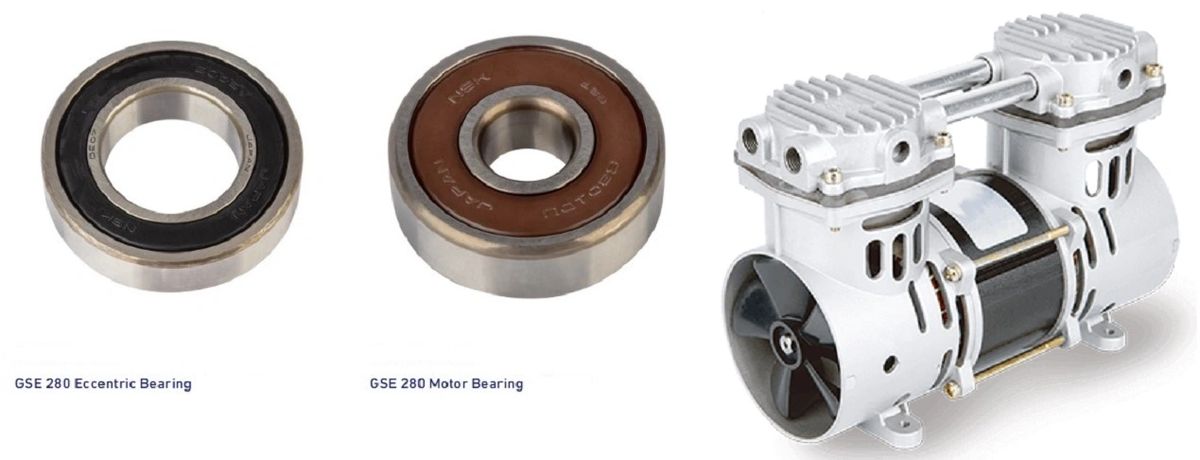 GSE ZW280 Compressor Eccentric & Motor Bearing set Fits 280 Compressors ...