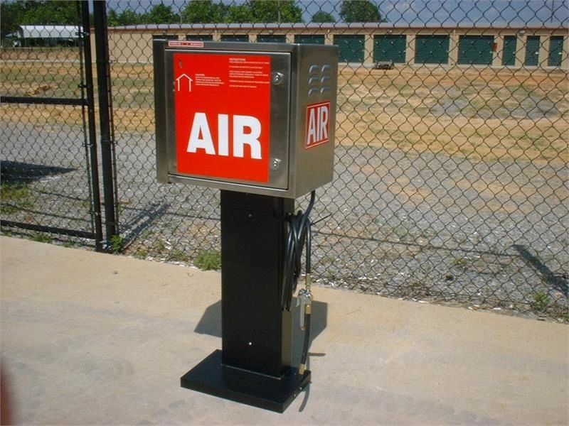 NEW Gas Station Air Vending Machine - Coin operated Tire Inflation ...