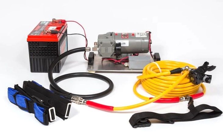 Build Your Own Hookah Kit, 12 Volt Thomas Air compressor Diving Scuba ...