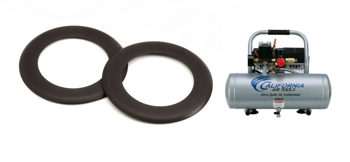 1/2 HP 2 Gal Ultra Quiet, Oil-Free Lightweight Air Compressor Piston ...