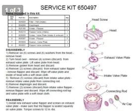 Thomas 80AX33 Air Compressor Rebuild Kit # FSKT80. Athletic Line Field ...