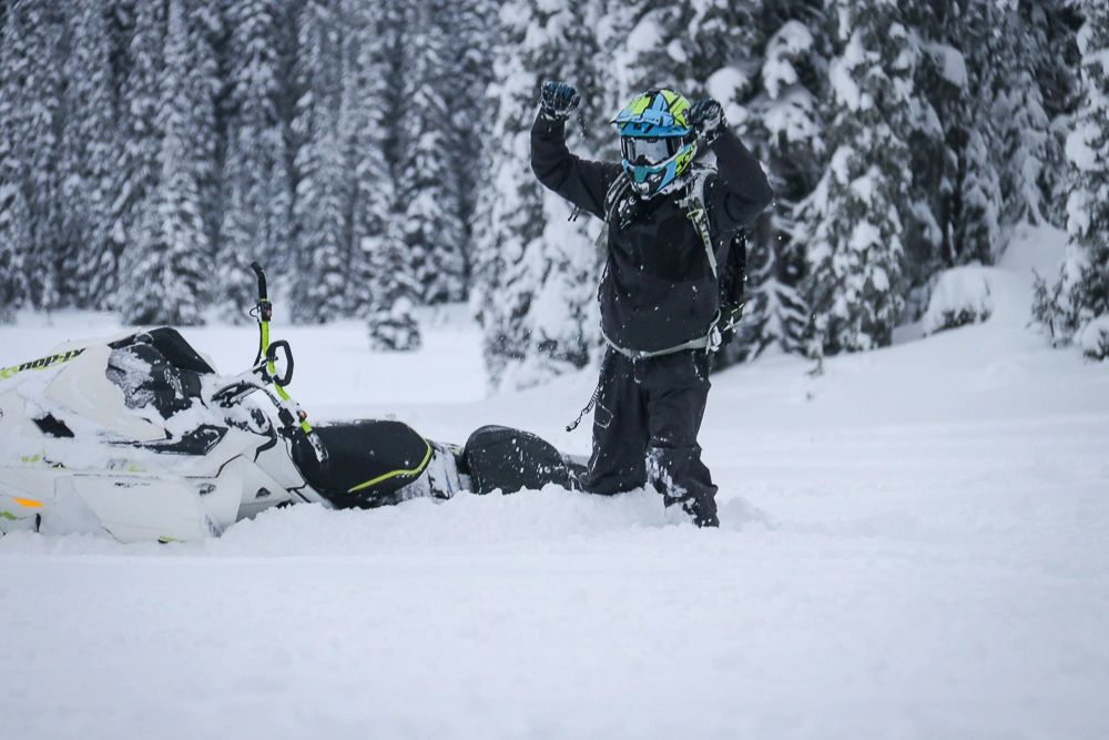 Sled Kelowna - Snowmobile Sled, Graystoke Staging, Graystoke Map