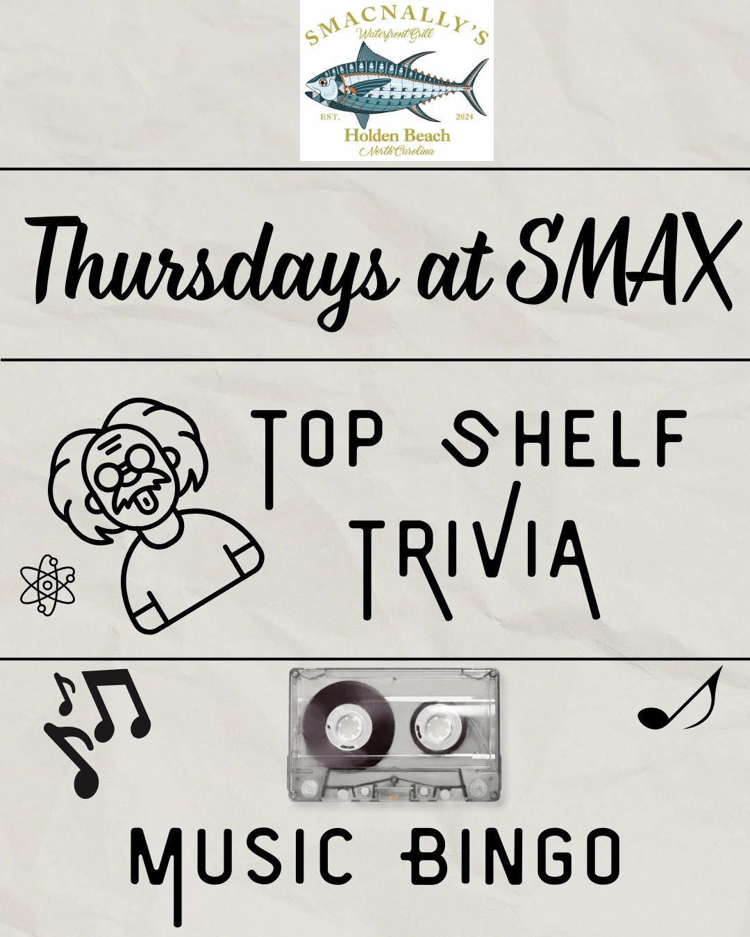 Trivia and Music Bingo Thursdays at Smax!