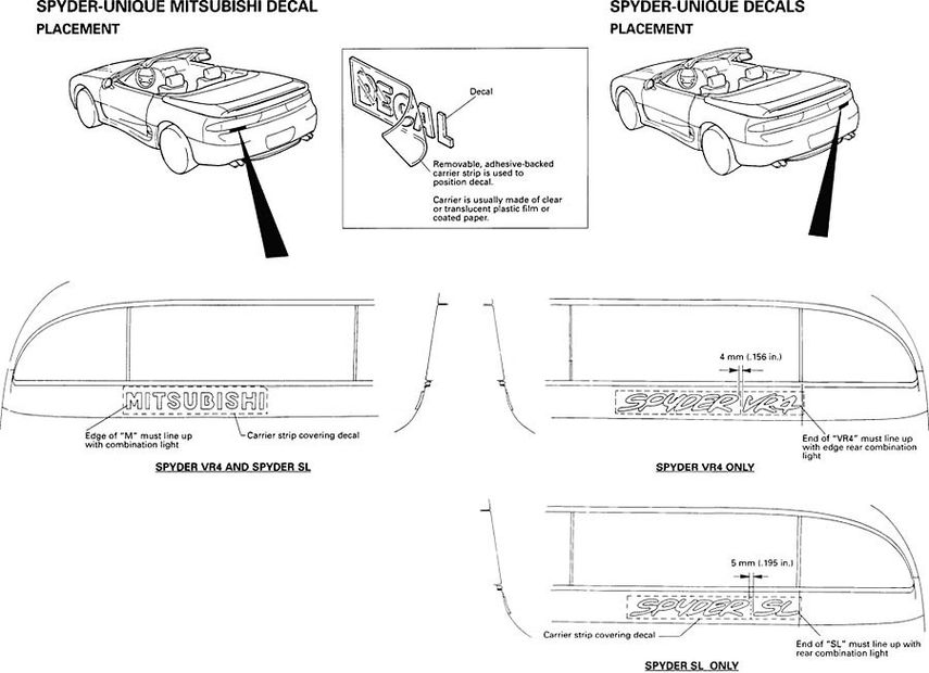 Emblems | 3000gt Spyder Parts