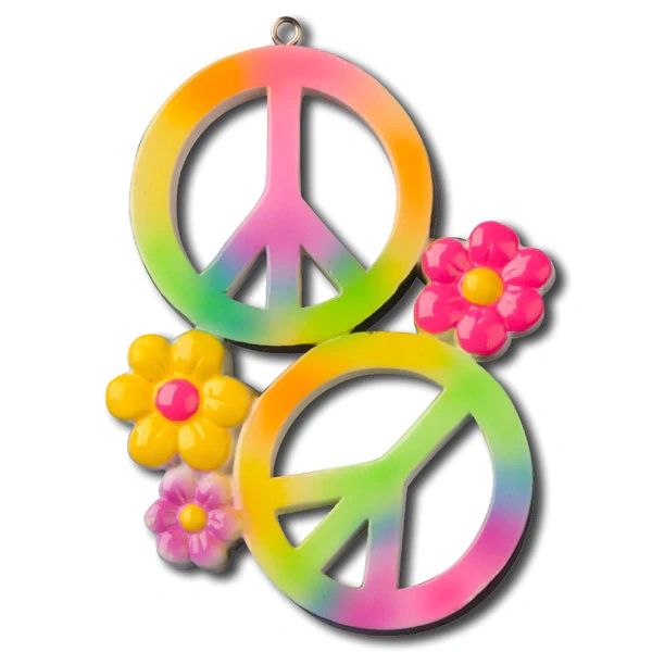 NEON PEACE SIGNS - BEST FRIENDS - SISTERS- COUSINS