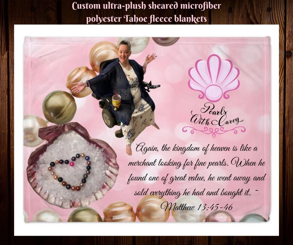 Custom ultra-plush sheared microfiber polyester Tahoe fleece Blanket