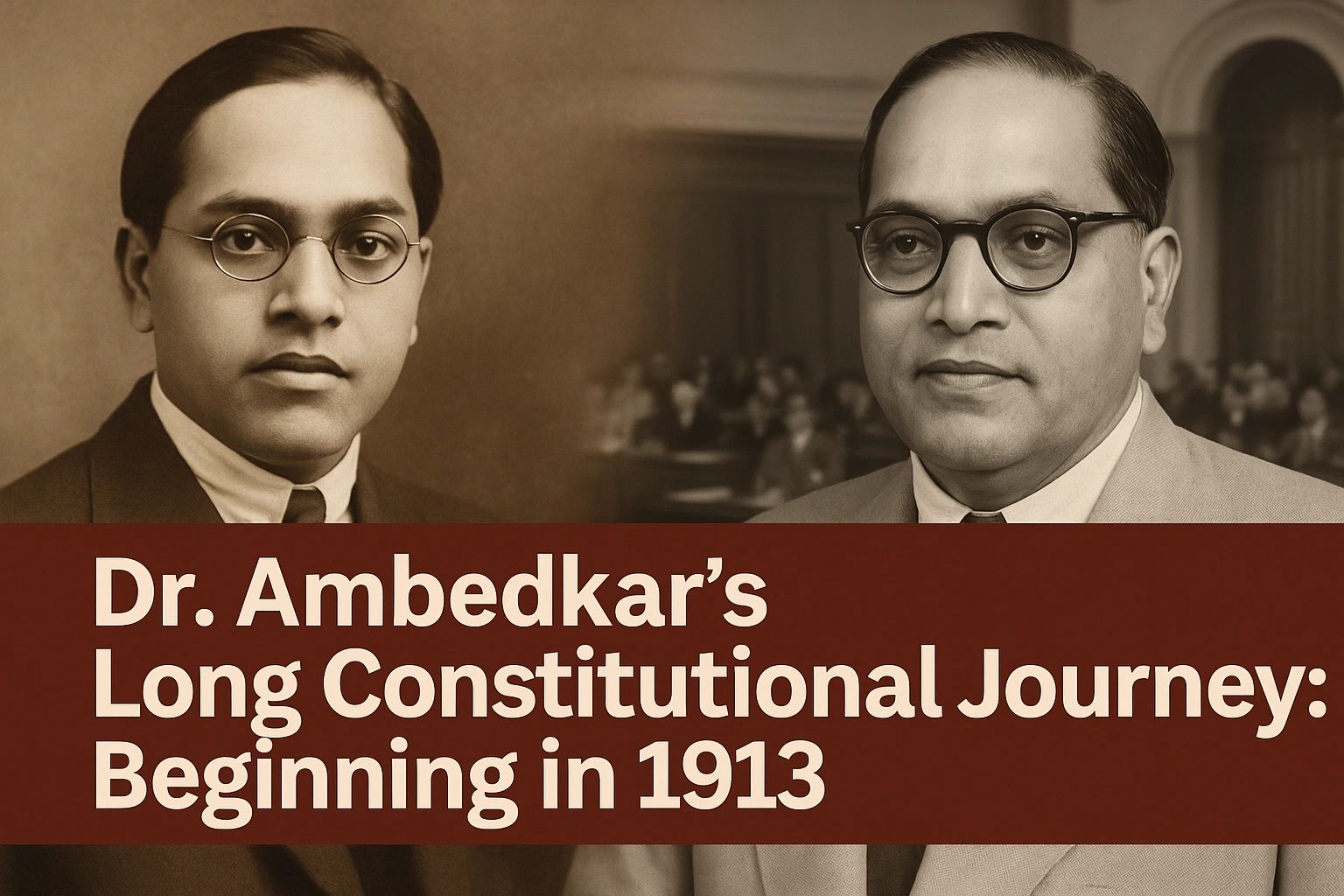Dr. B R Ambedkar’s Long Constitutional Journey: Beginning in 1913