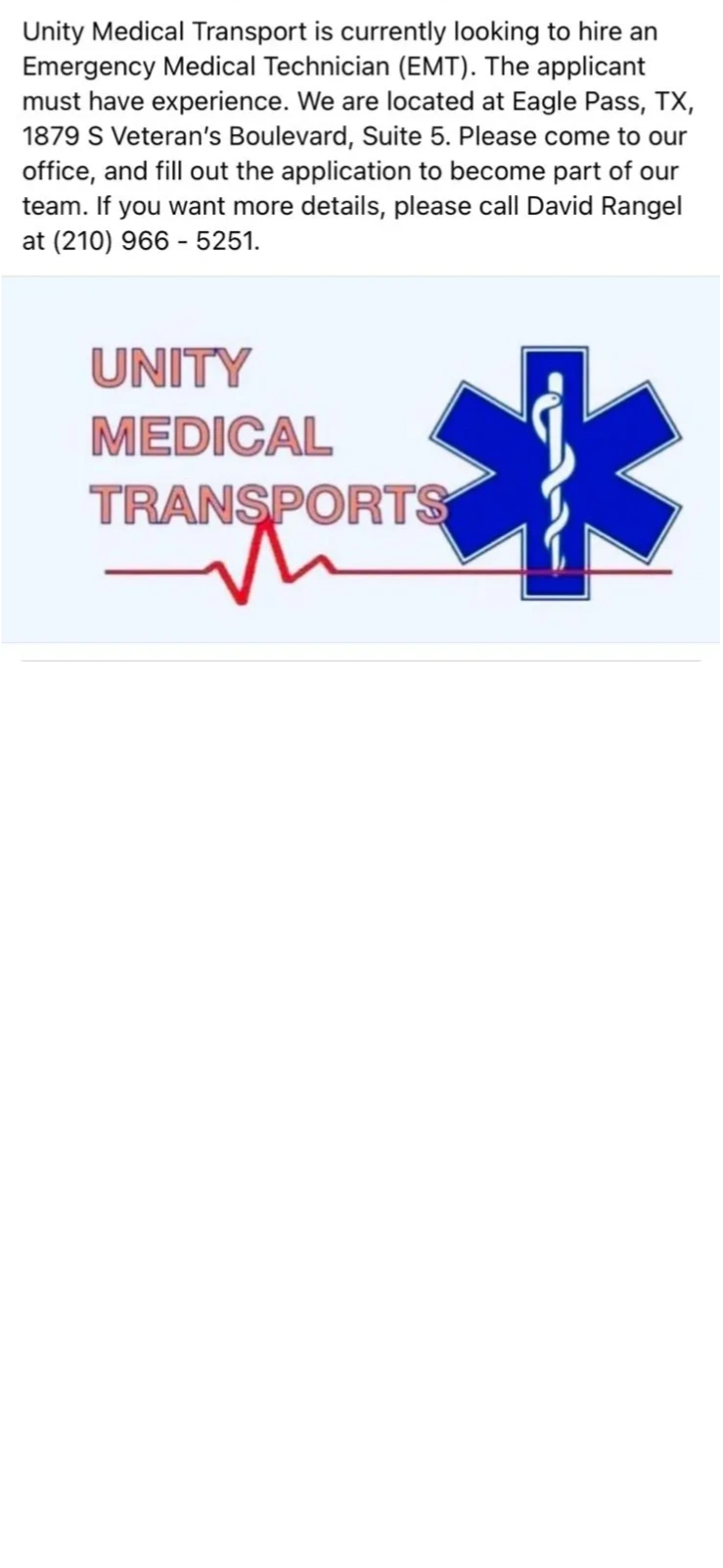 Unity Medical Transport